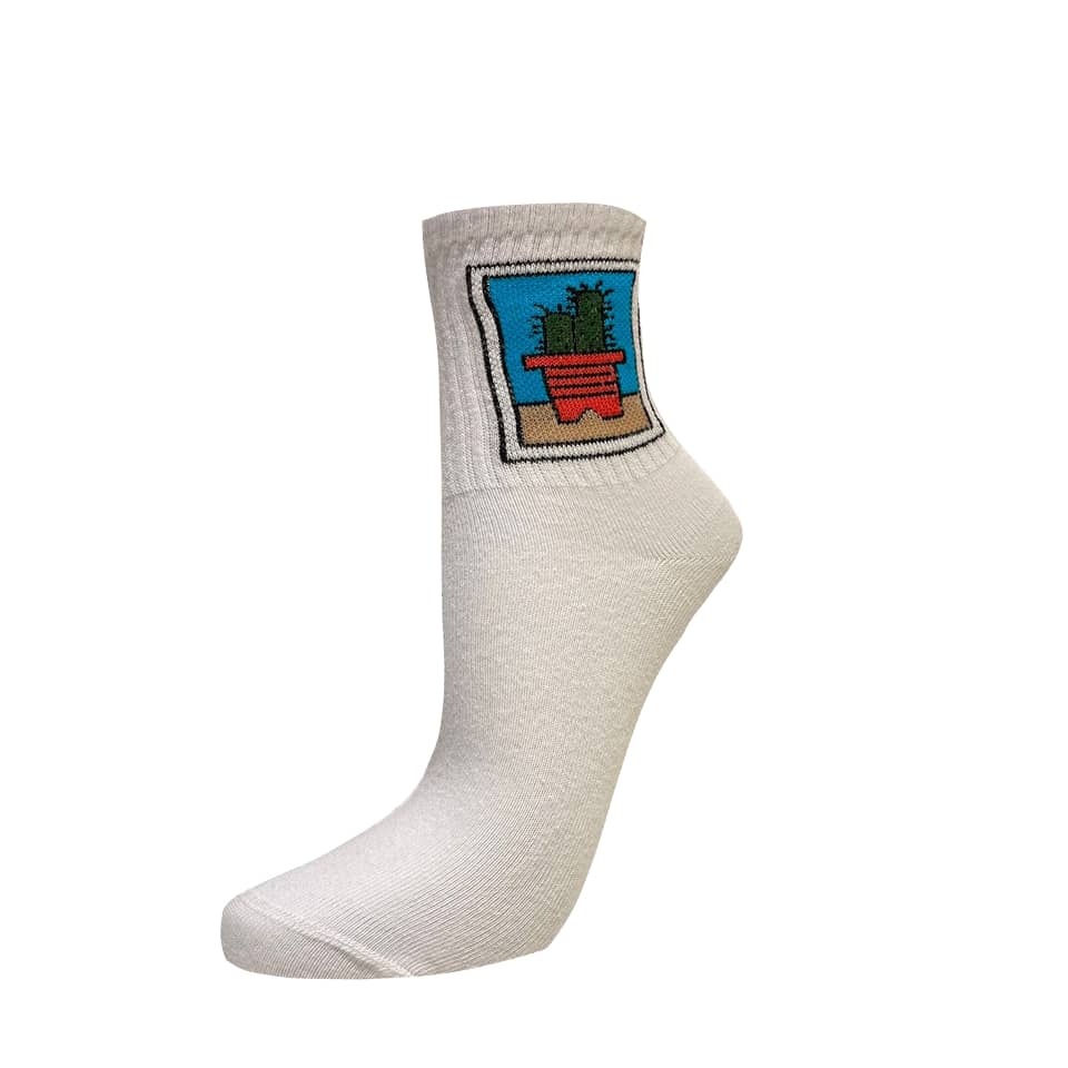 Short crew patterned funky socks – ALSAMAH