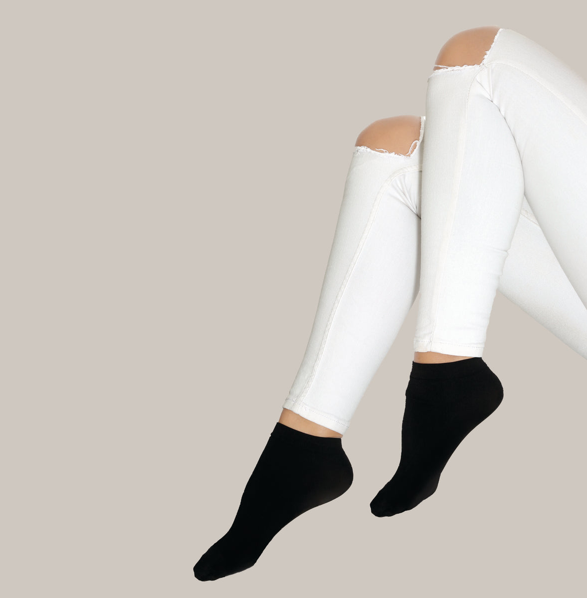 Leen 80 Den, Velvet Touch, Reinforced Toe Socks – ALSAMAH
